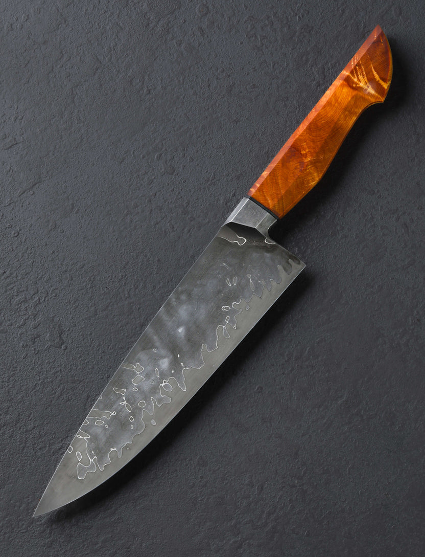 Huon Pine Damascus Chef 202mm | Eatingtools