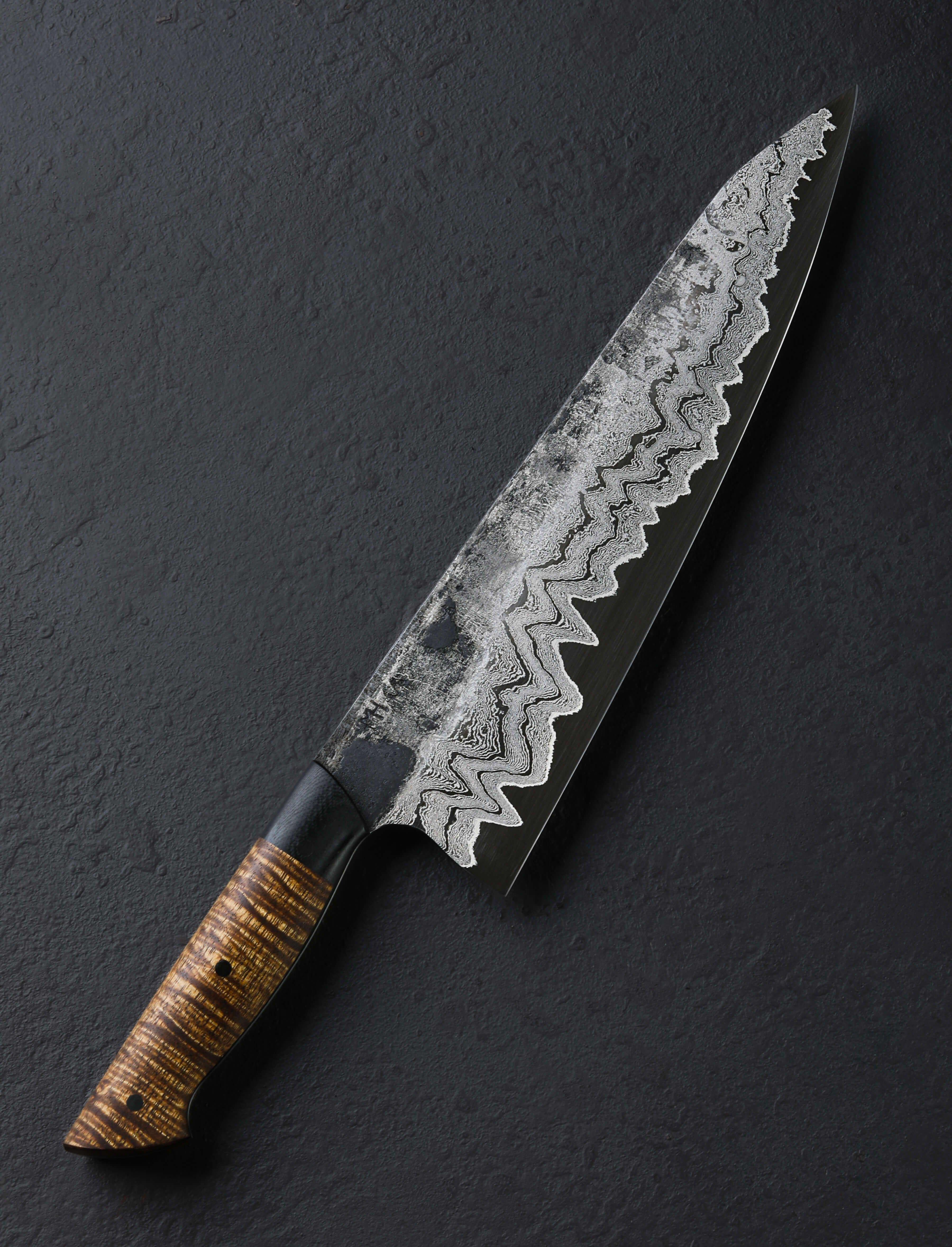 Acacia Damascus Gyuto 234mm | Eatingtools