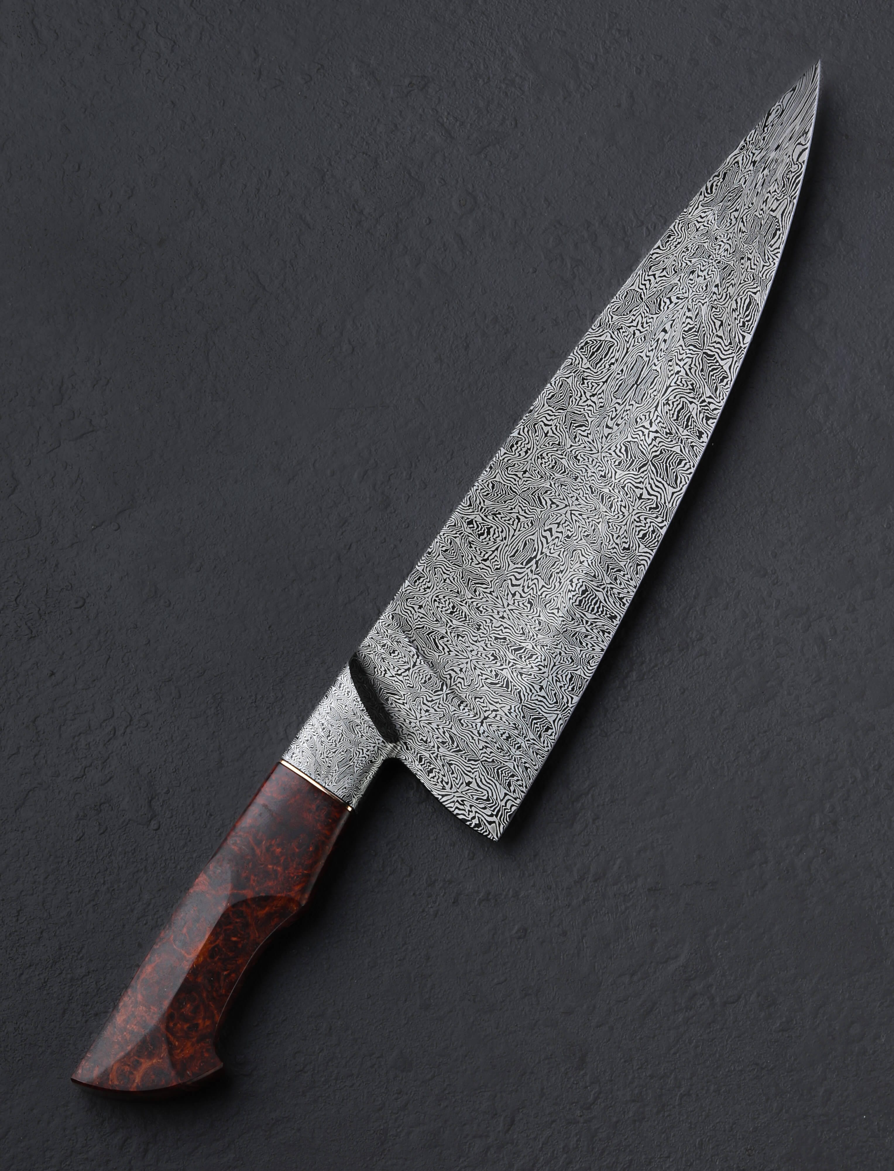 Bow Tie Damascus Chef 250mm | Eatingtools