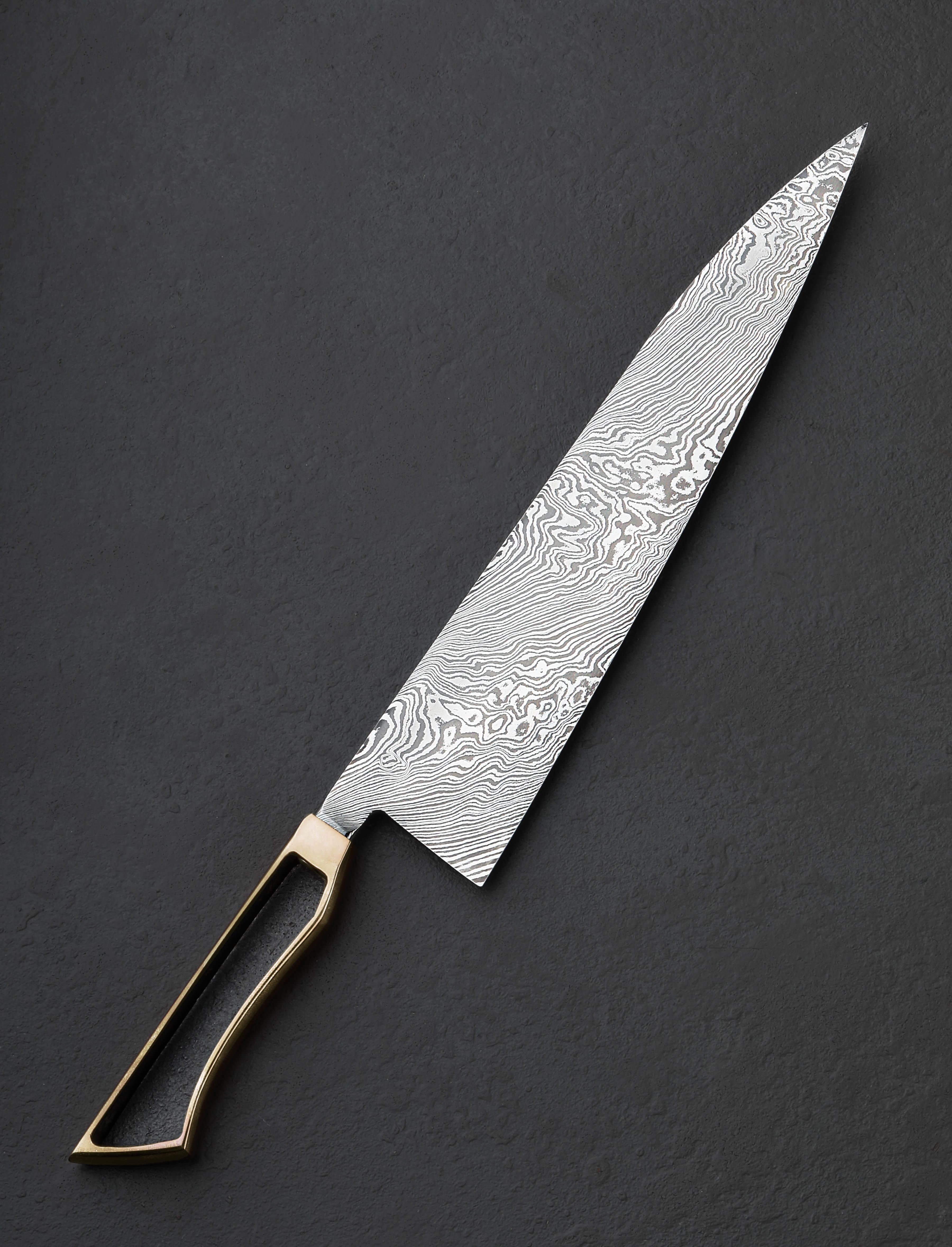Bronze Damascus Chef 243mm | Eatingtools
