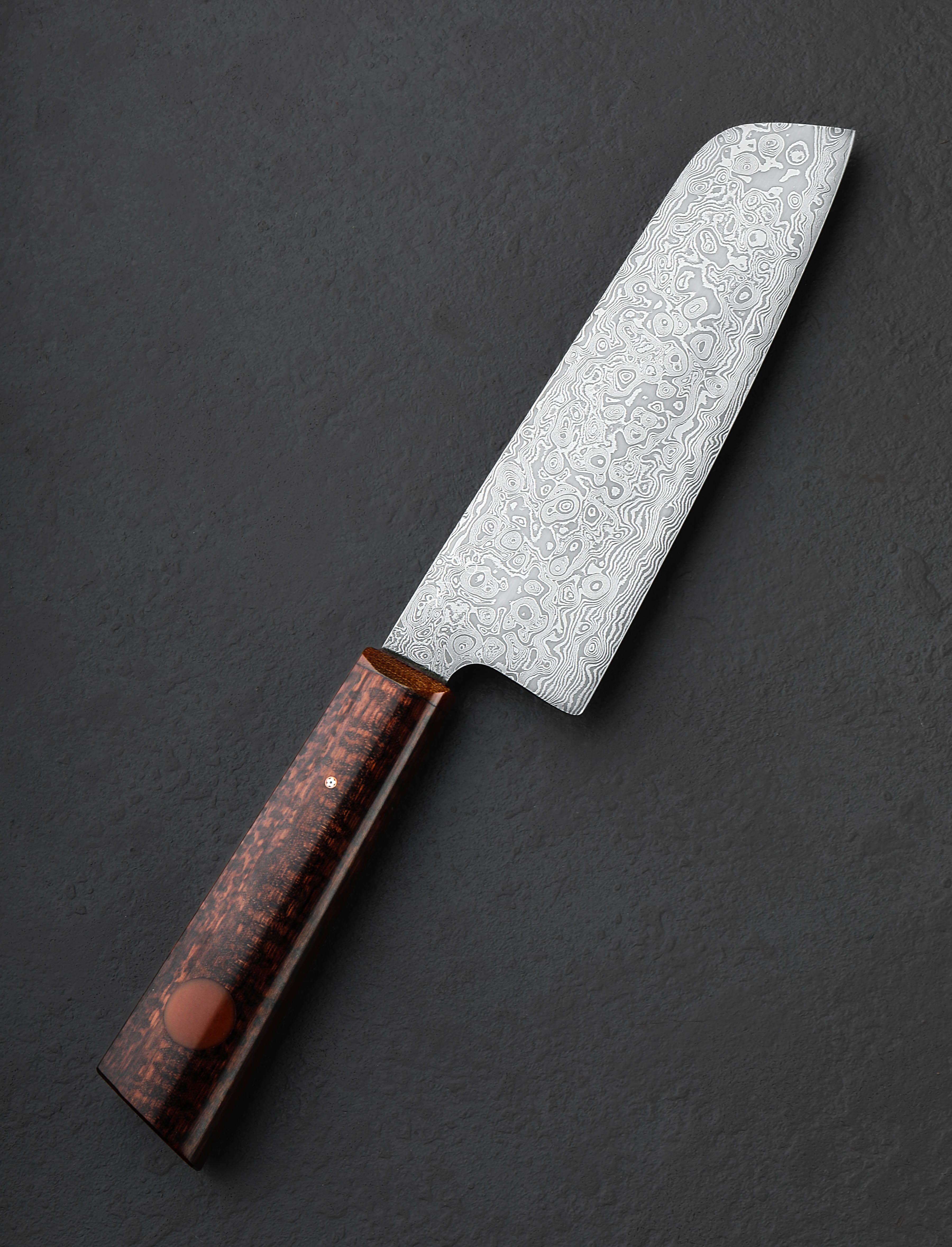 Snakewood Damascus Cleaver 175mm | Eatingtools