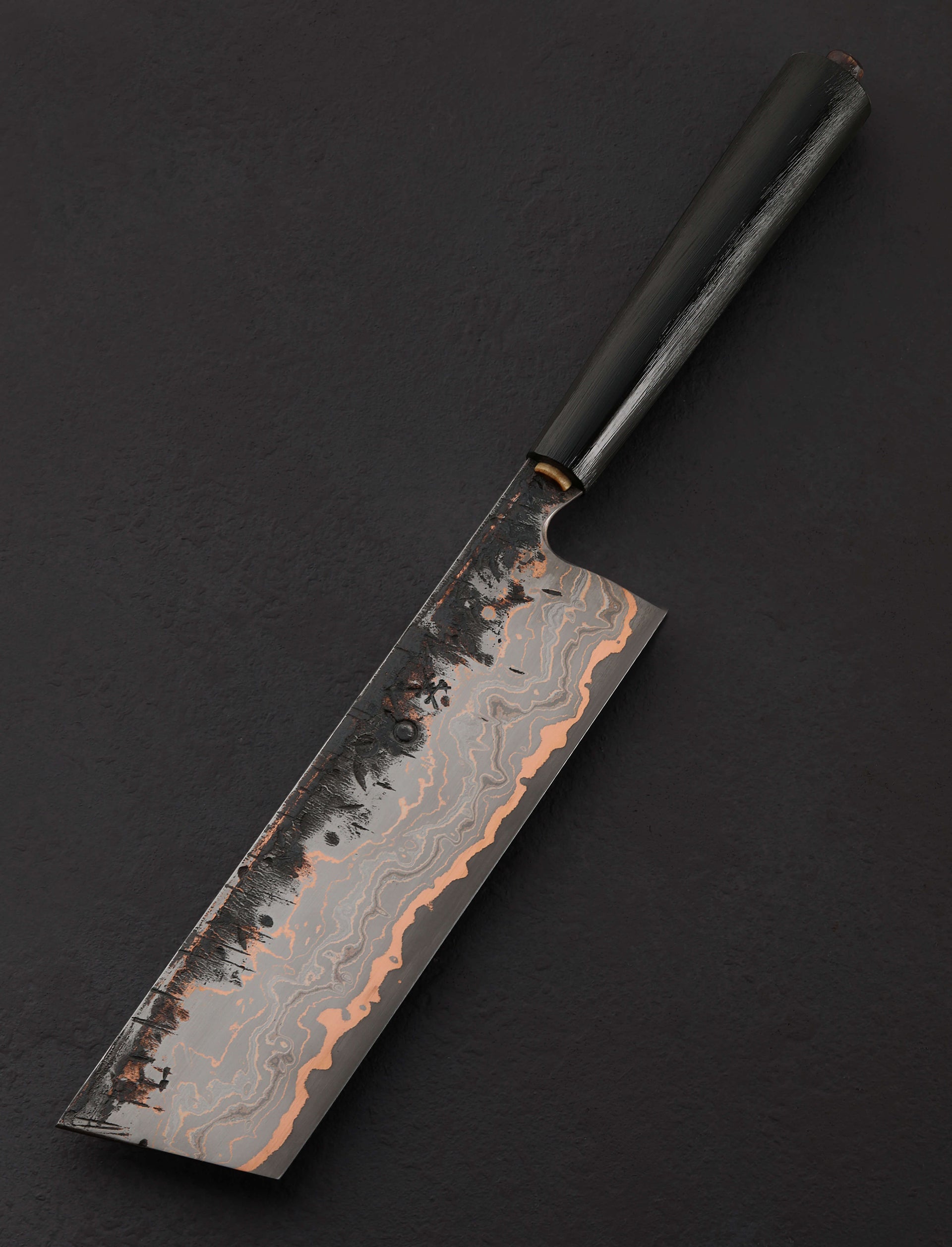 Wrought Copper Nakiri 202mm | Eatingtools.com