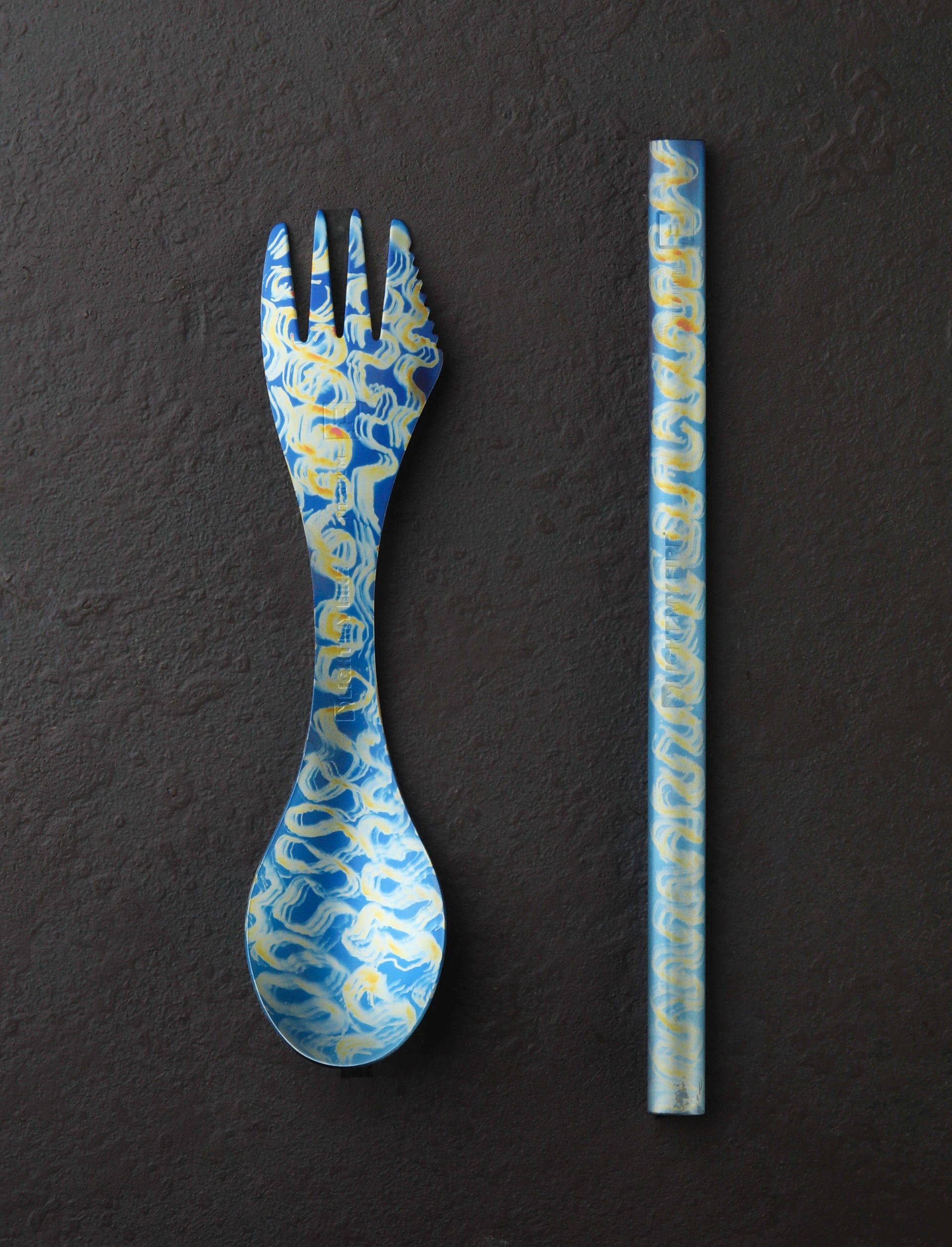 Deluxe Titanium Spork & Straw Set | Eatingtools