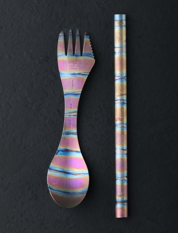 Deluxe Titanium Spork & Straw Set | Eatingtools