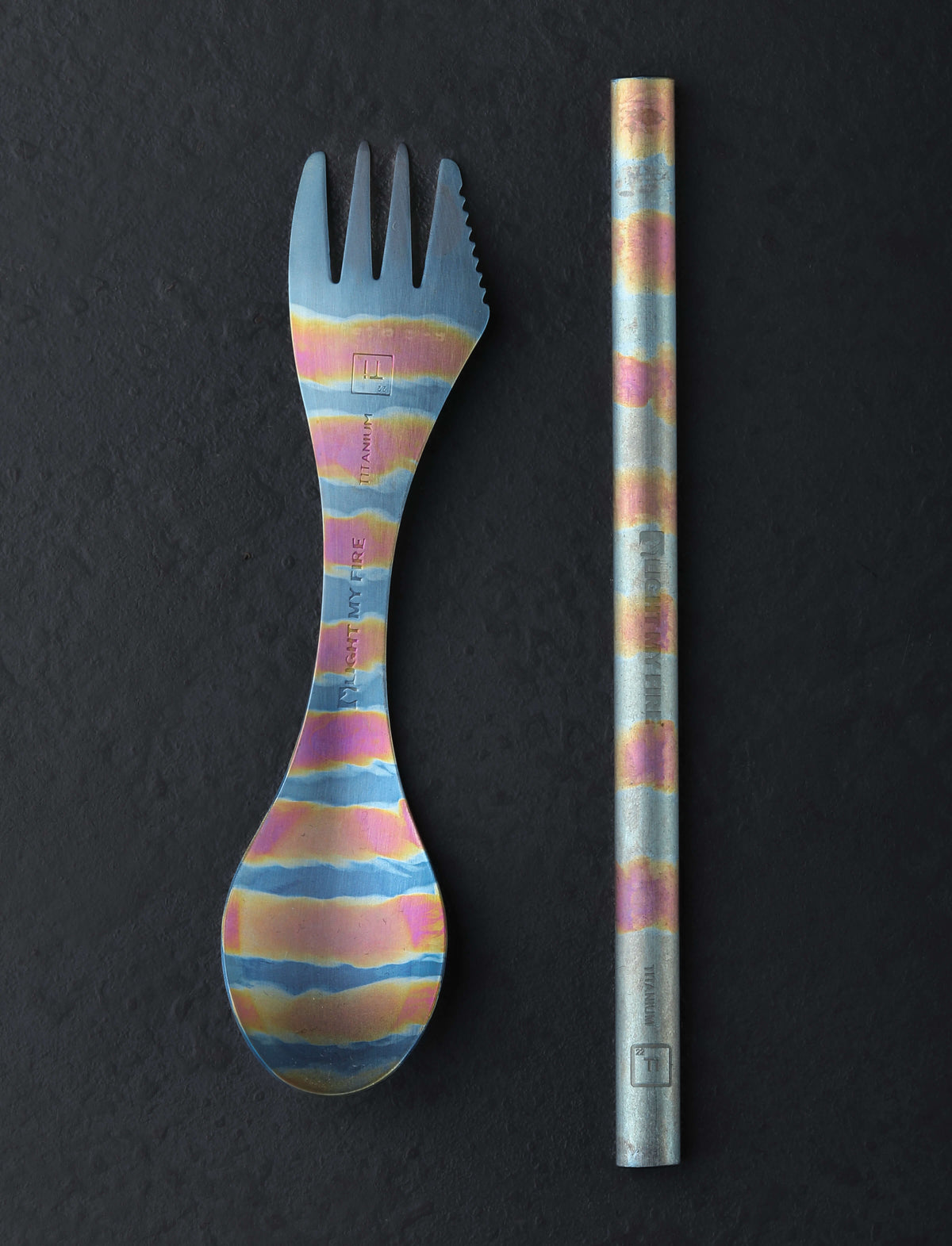 Deluxe Titanium Spork & Straw Set | Eatingtools