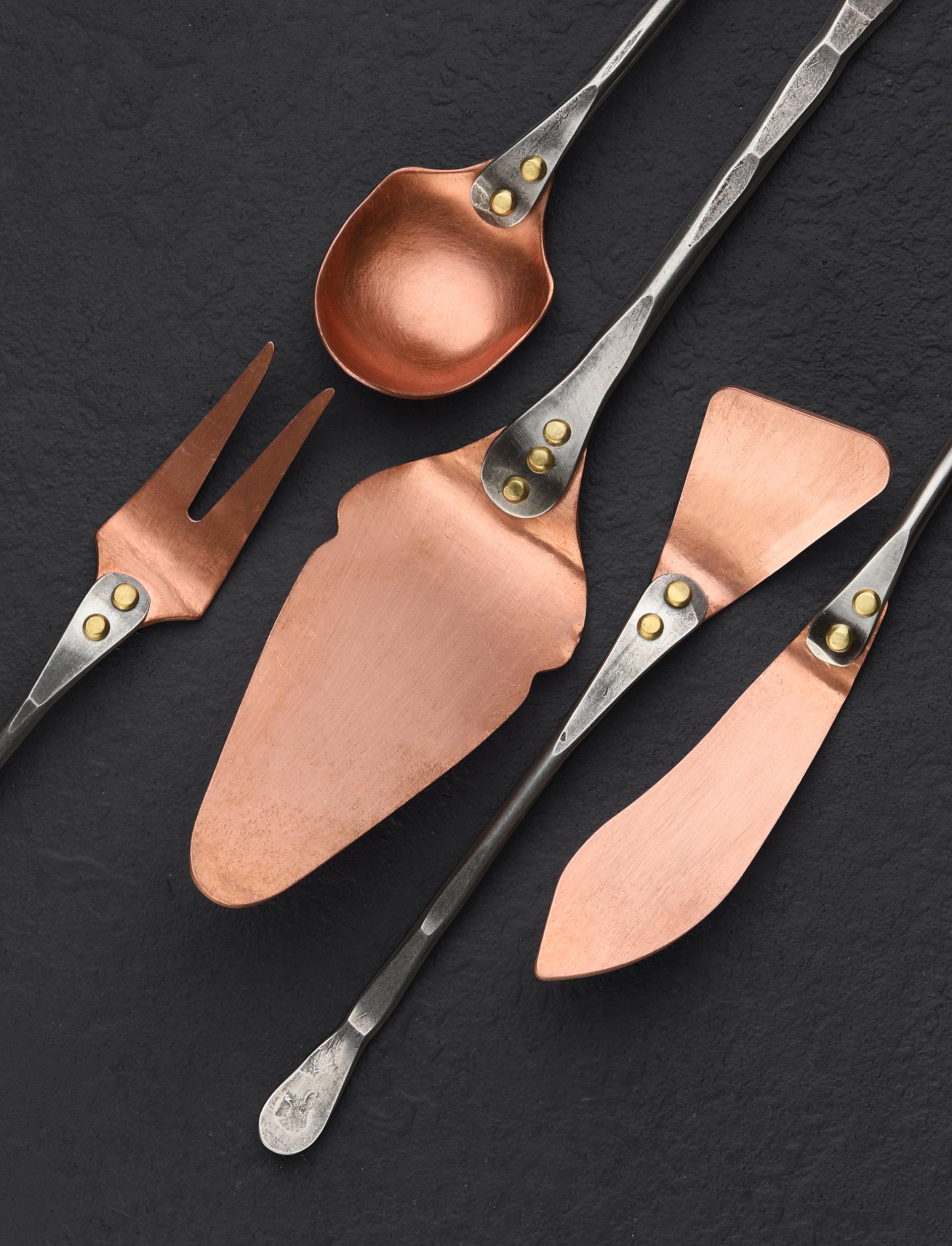 Copper 5pc Appetizer Utensil Set | Eatingtools