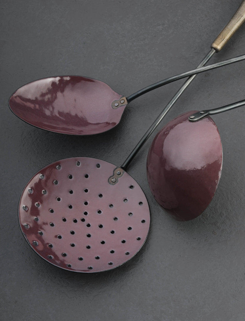 Glass Enamel PRPL Serving Set | Eatingtools