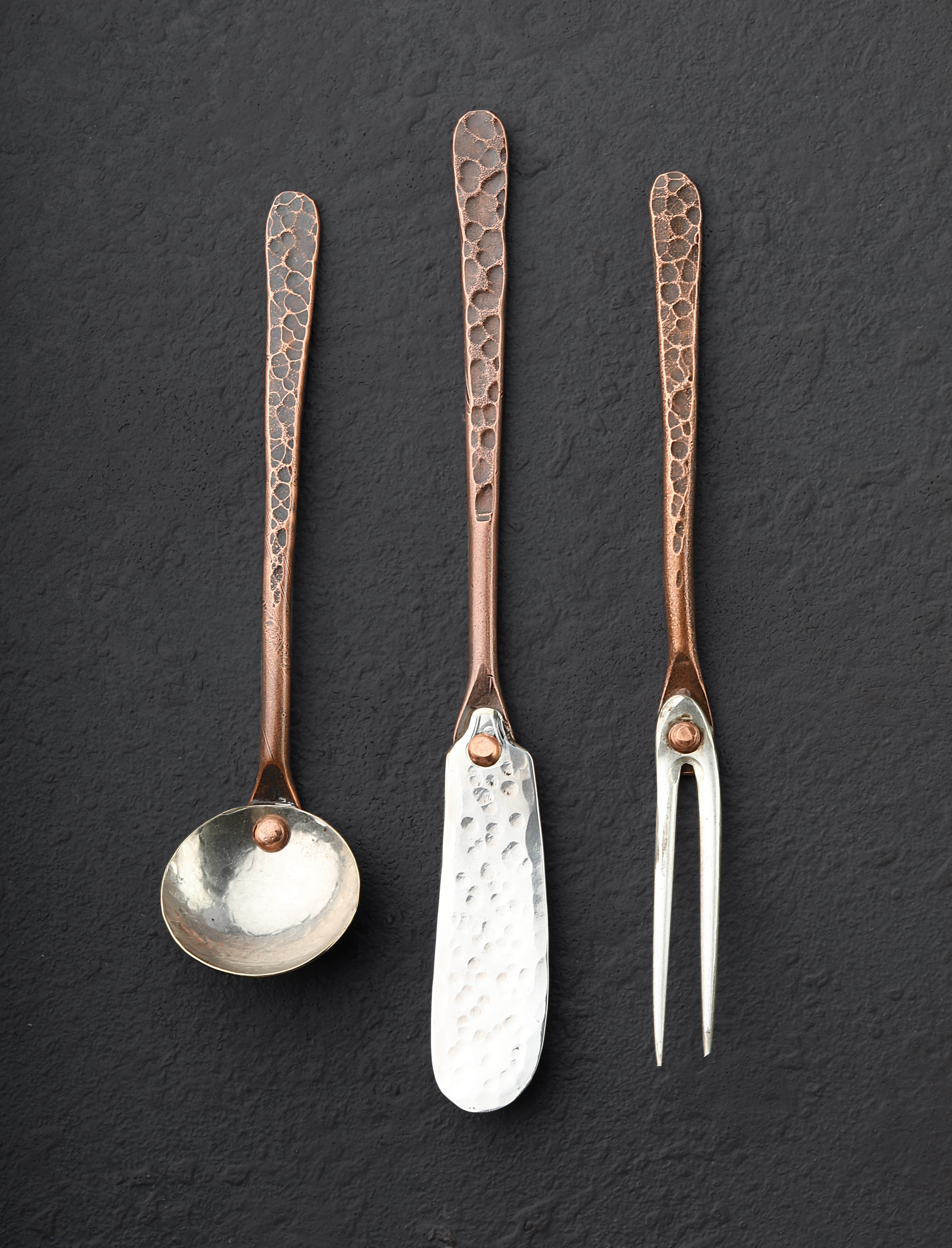 Copper & Steel Appetizer Set | Eatingtools