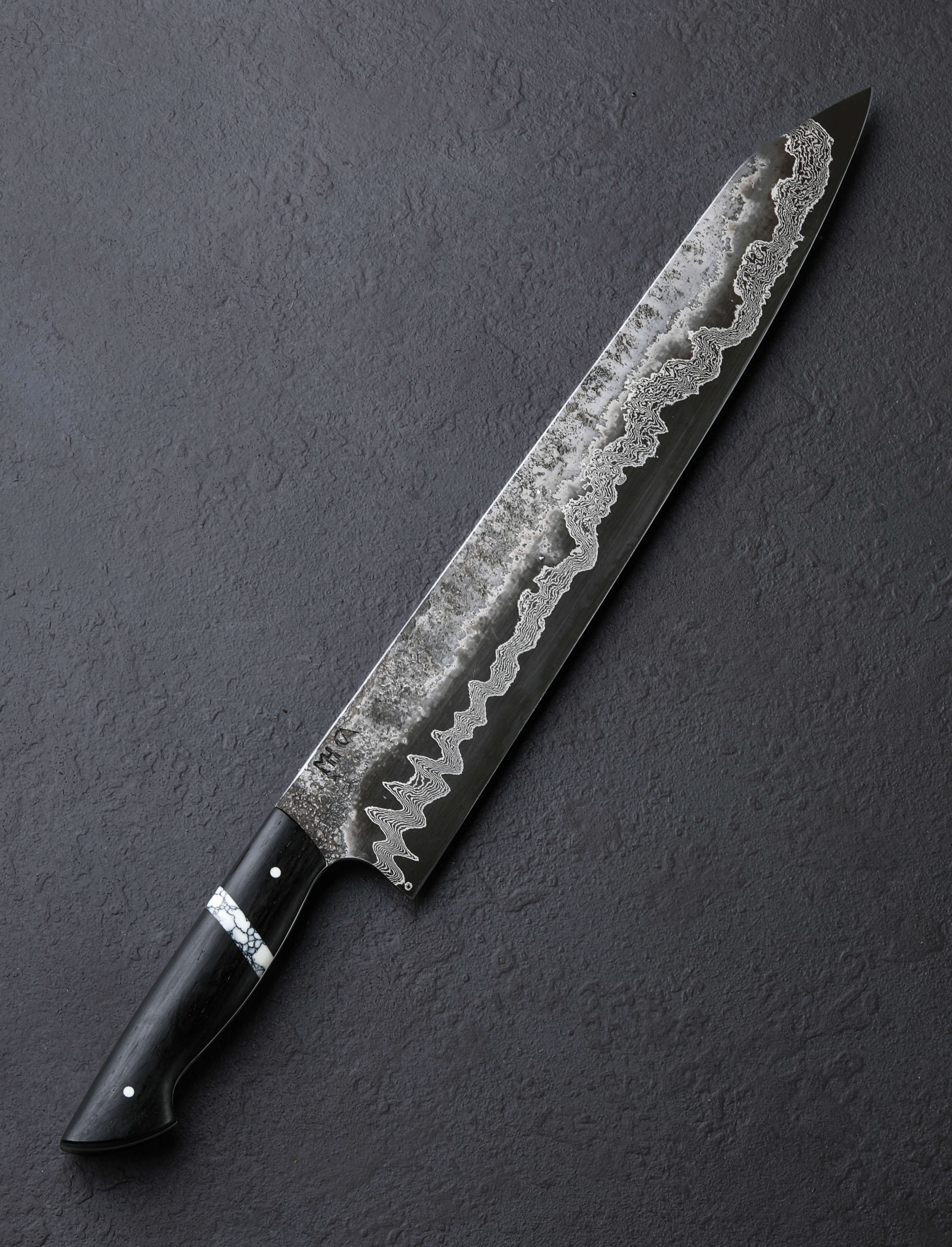 Damascus Hurricane Slicer 300mm | Eatingtools