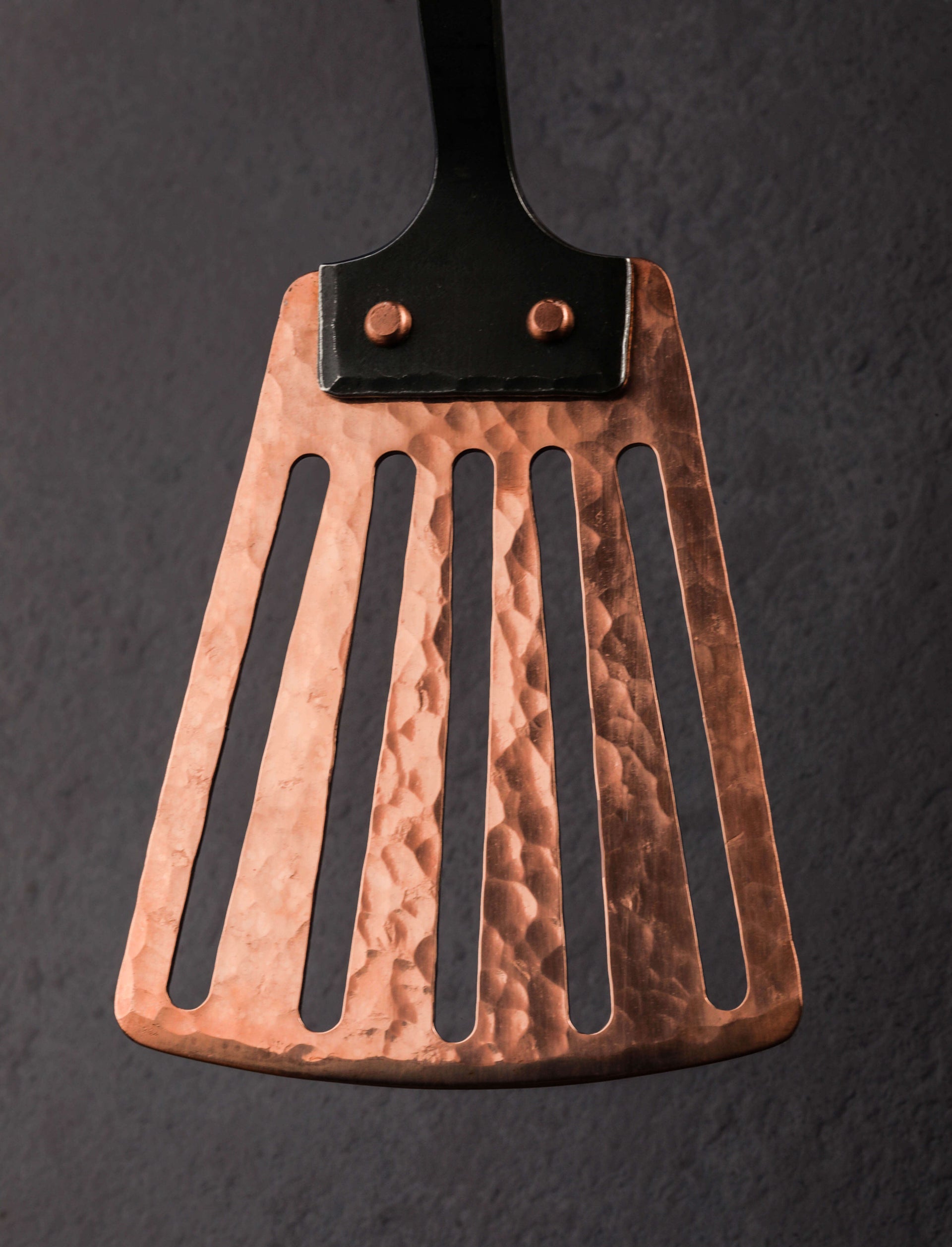 Slotted Copper Serving Spatula | Eatingtools.com