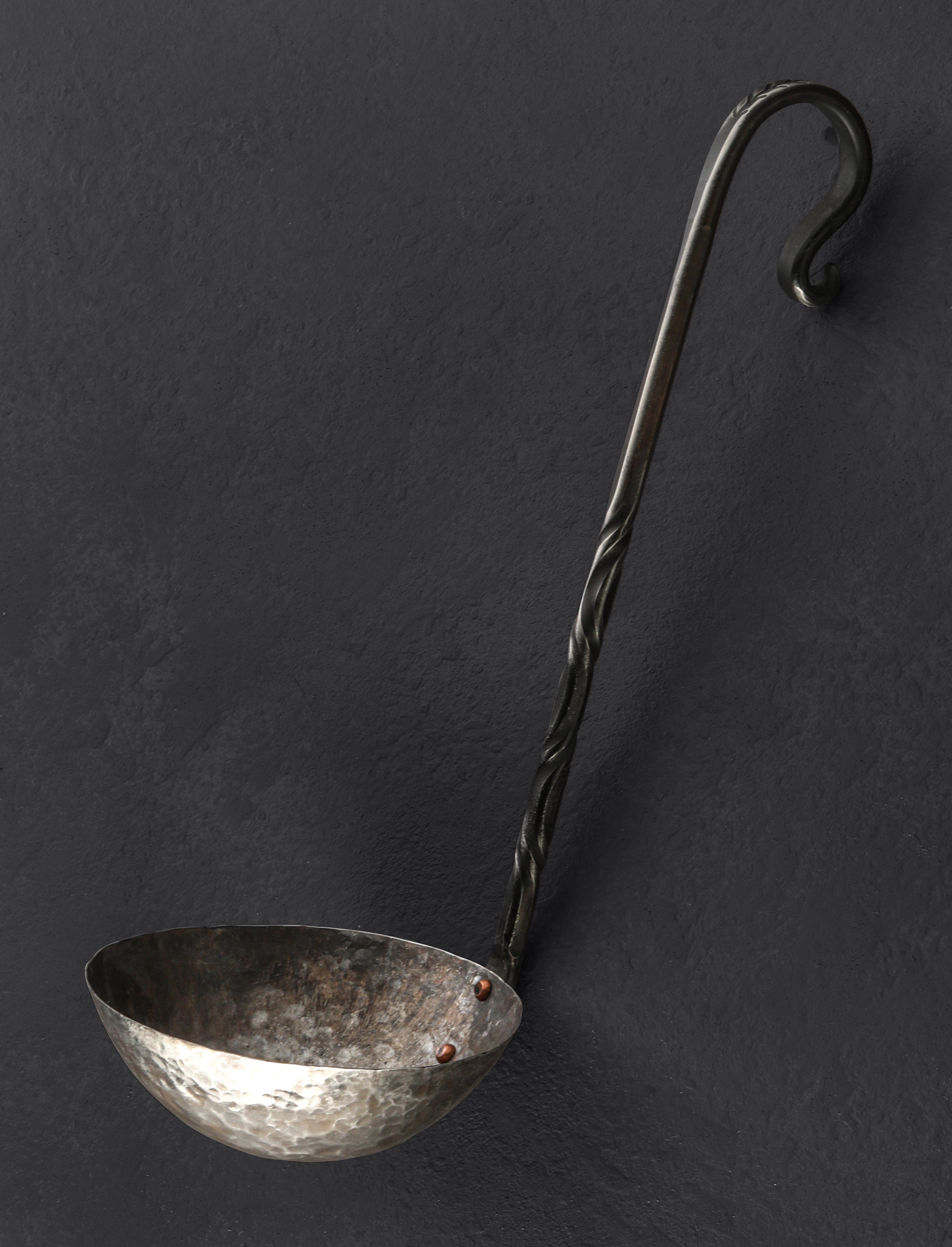 Forged Silver Ladle | Eatingtools.com