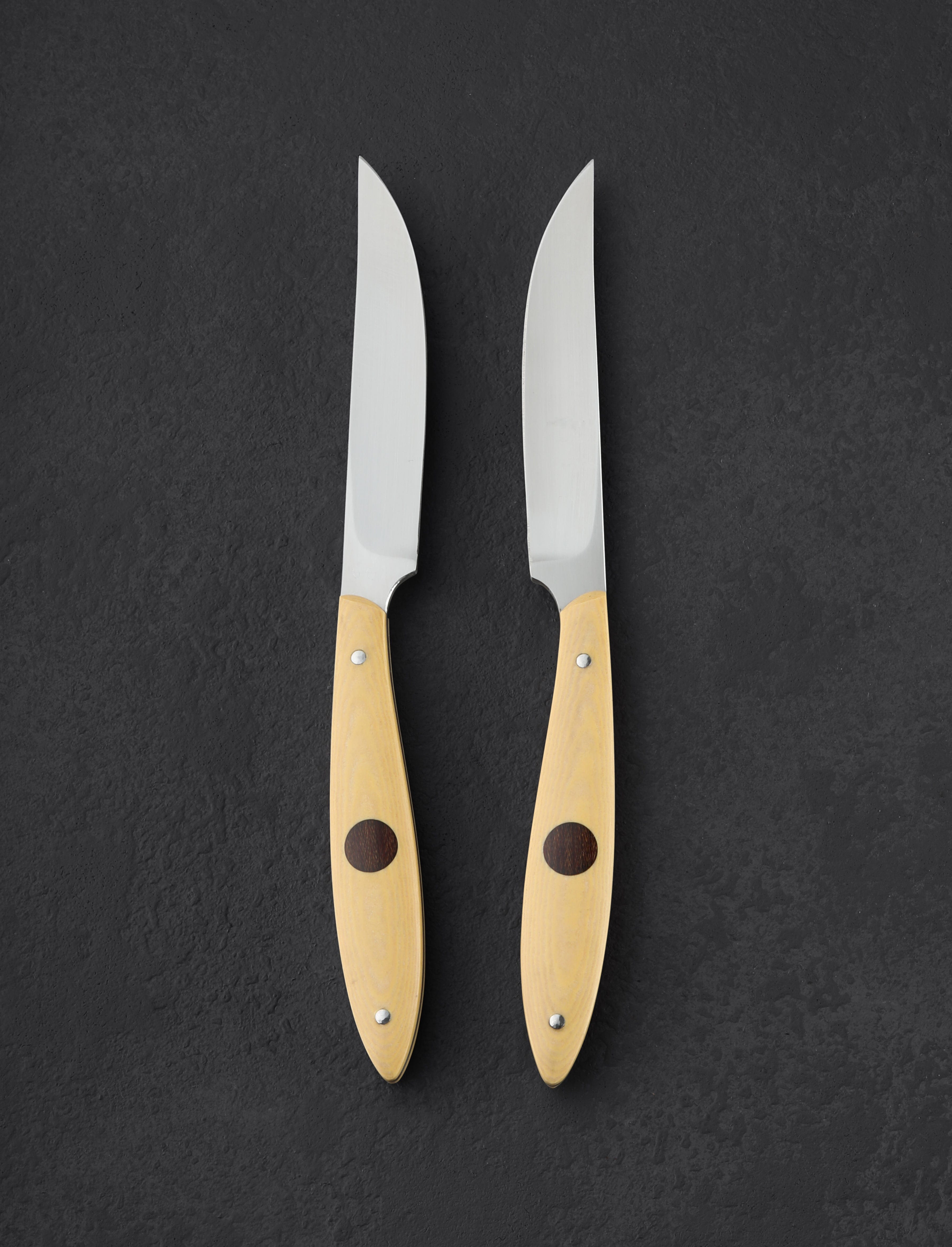 Satin Micarta Table Knife Set | Eatingtools.com