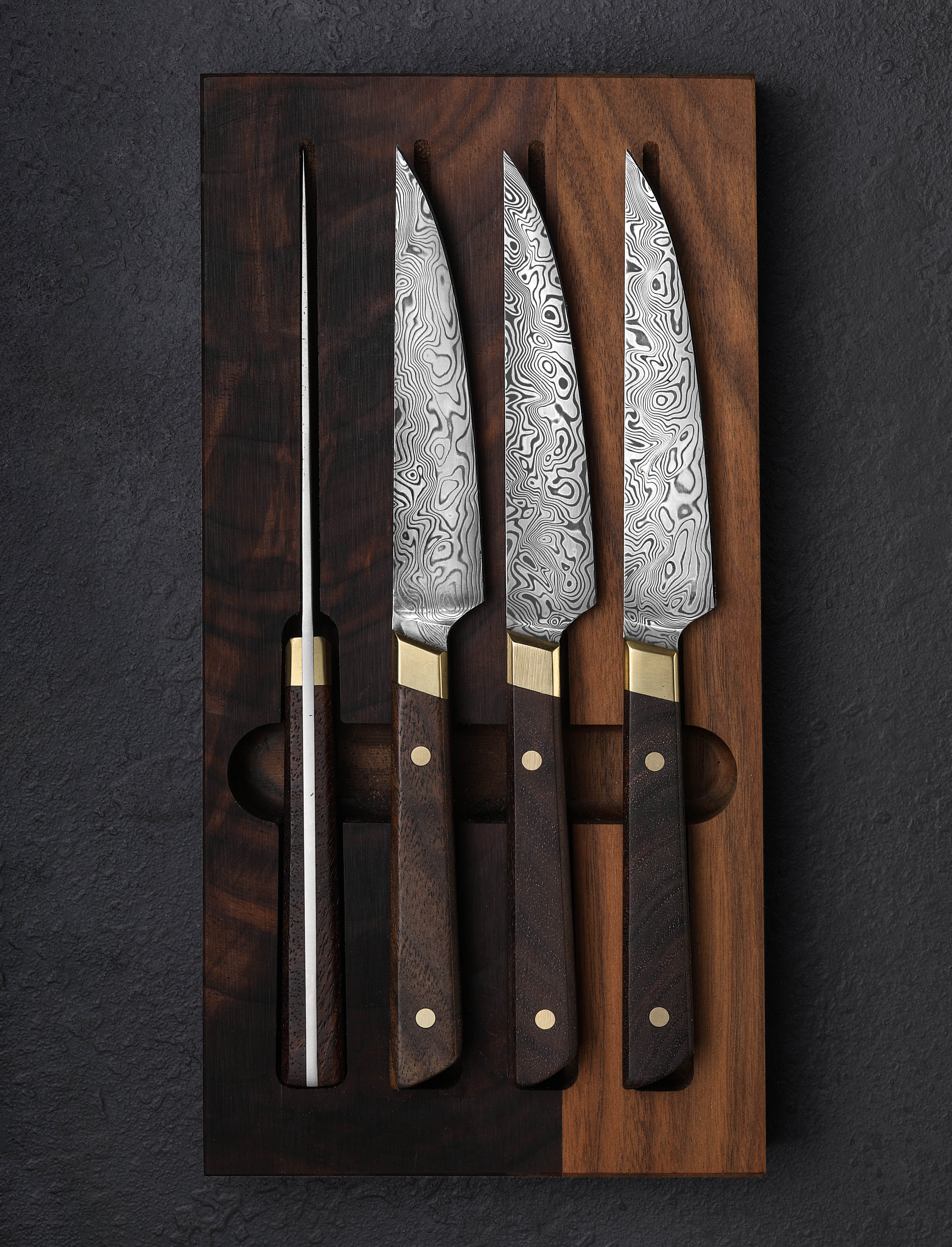 Monticello Walnut Steak Knife Set | Eatingtools